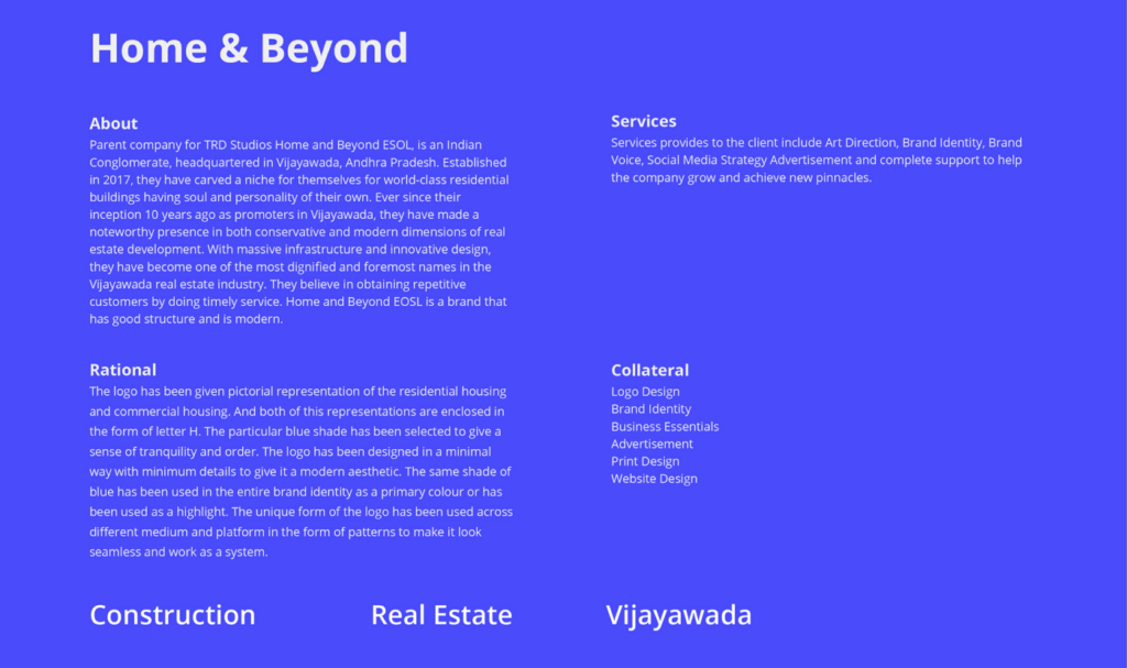 Homenbeyond - TRD Studios