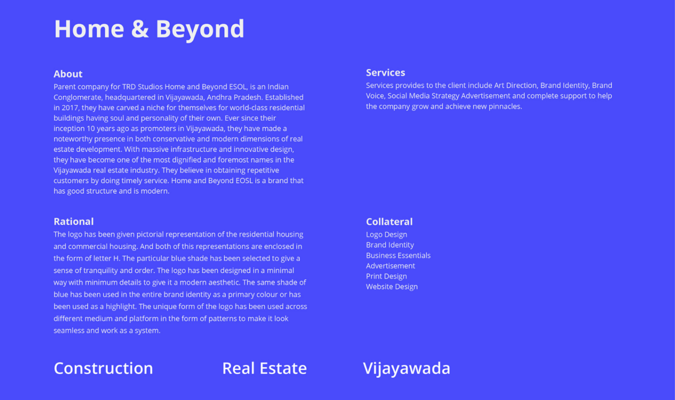 Homenbeyond - TRD Studios